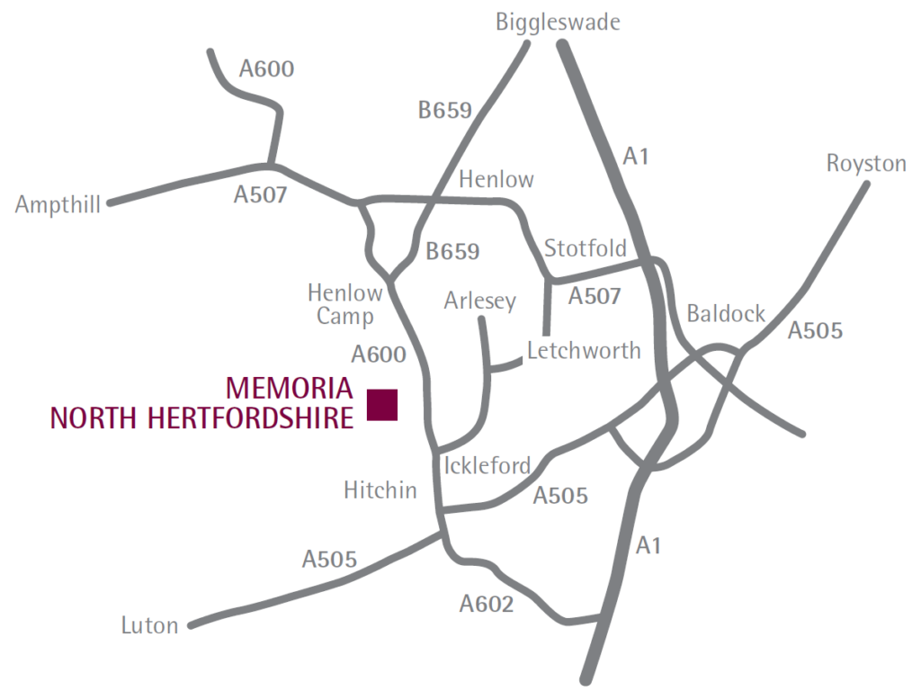Find Us – North Hertfordshire Memorial Park and Crematorium